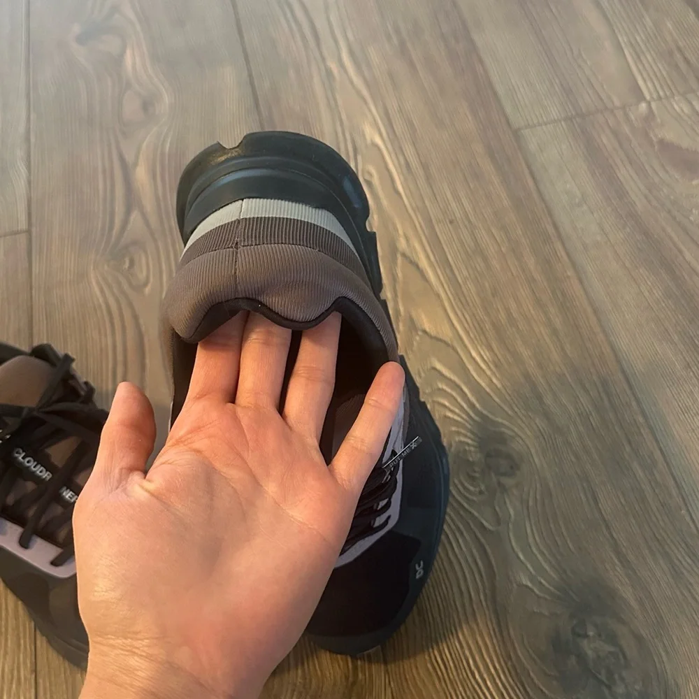 On Running | Shoes | On Running Womens Black And Taupe Cloudnova ...